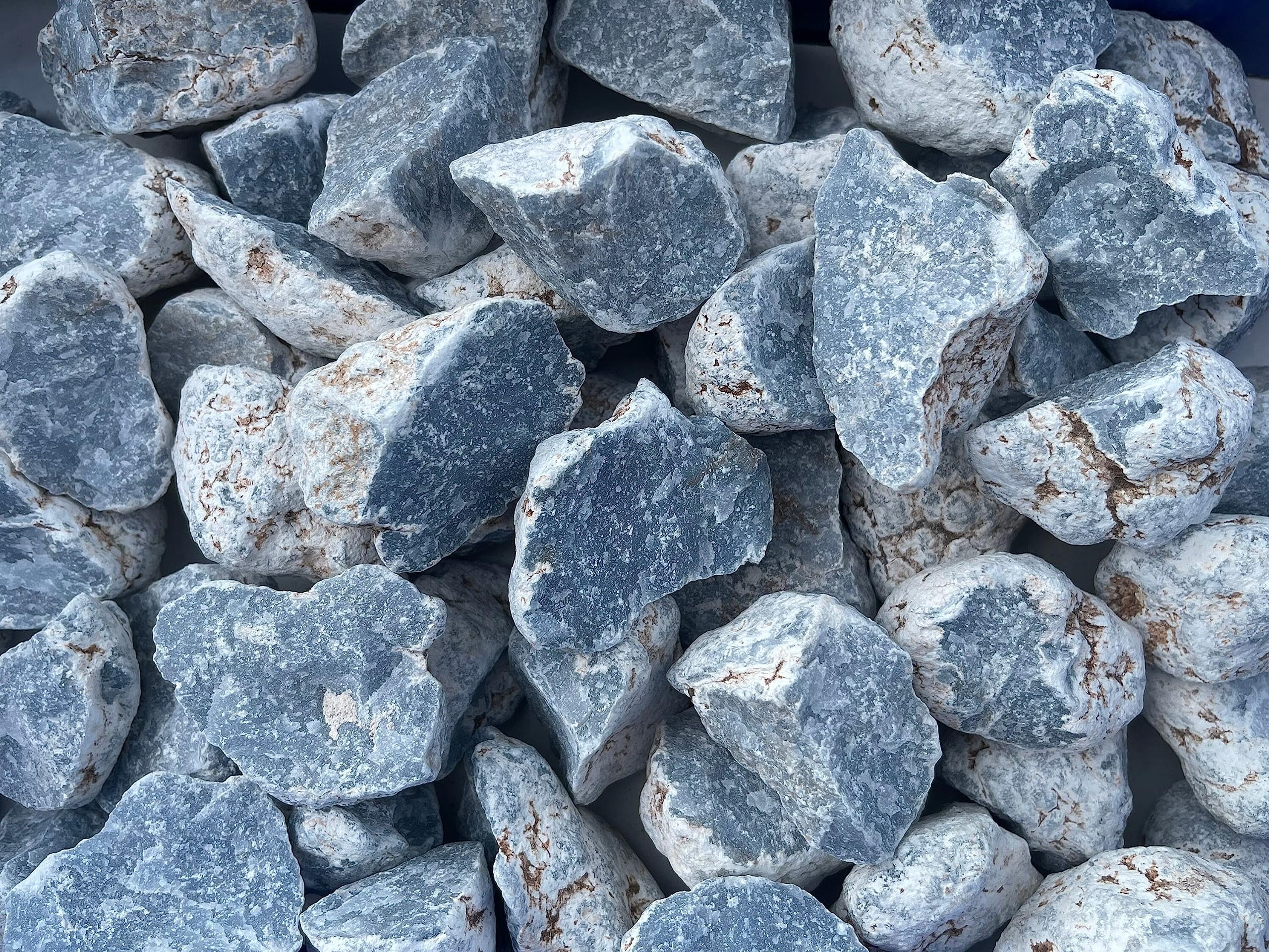 1 Pound Raw Angelite - Natural Angelite Stone, Natural Rough Angelite ...