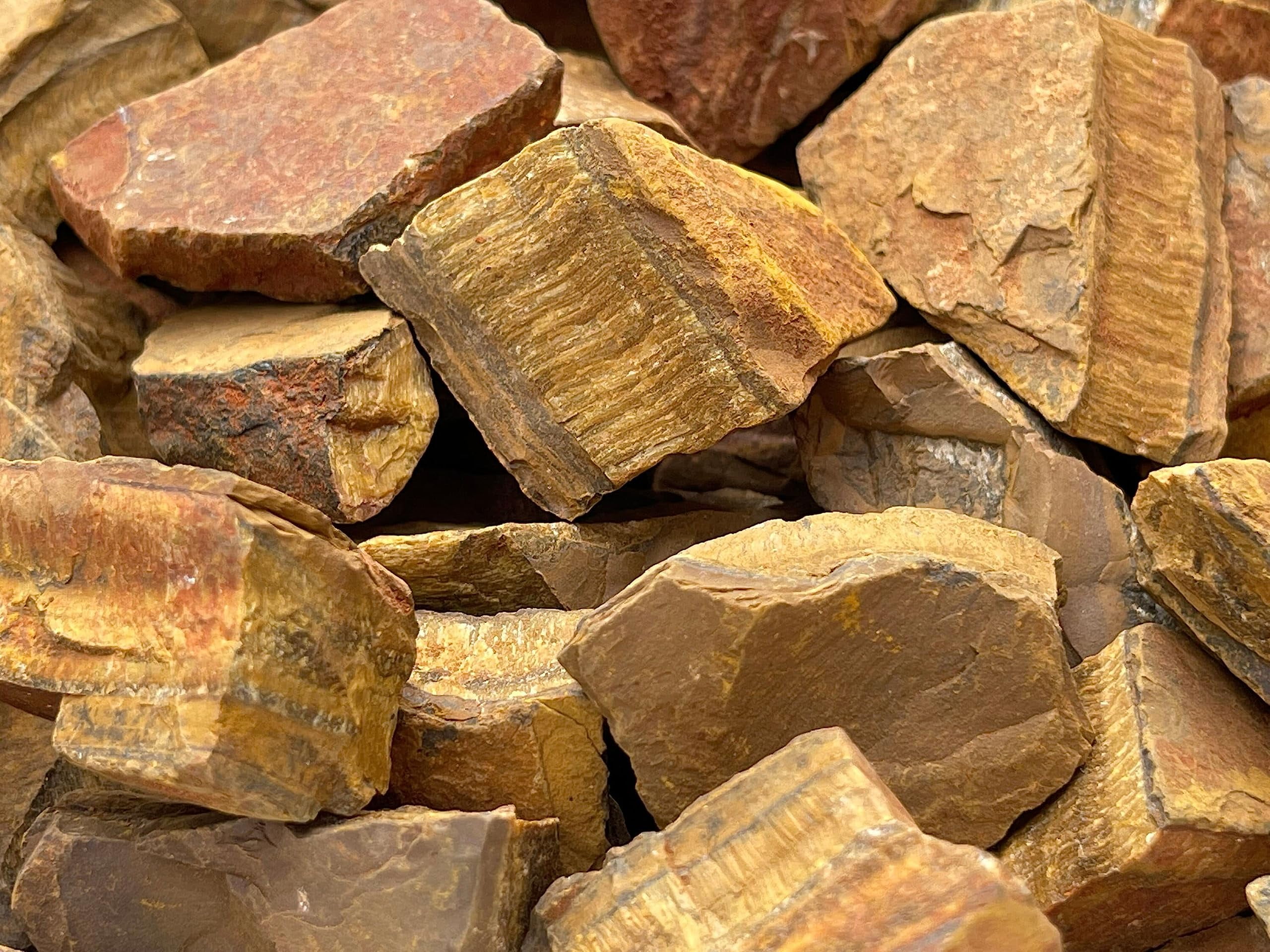 1 Pound Raw Tiger Eye - Natural Tiger Eye Stone, Natural Rough Tiger ...