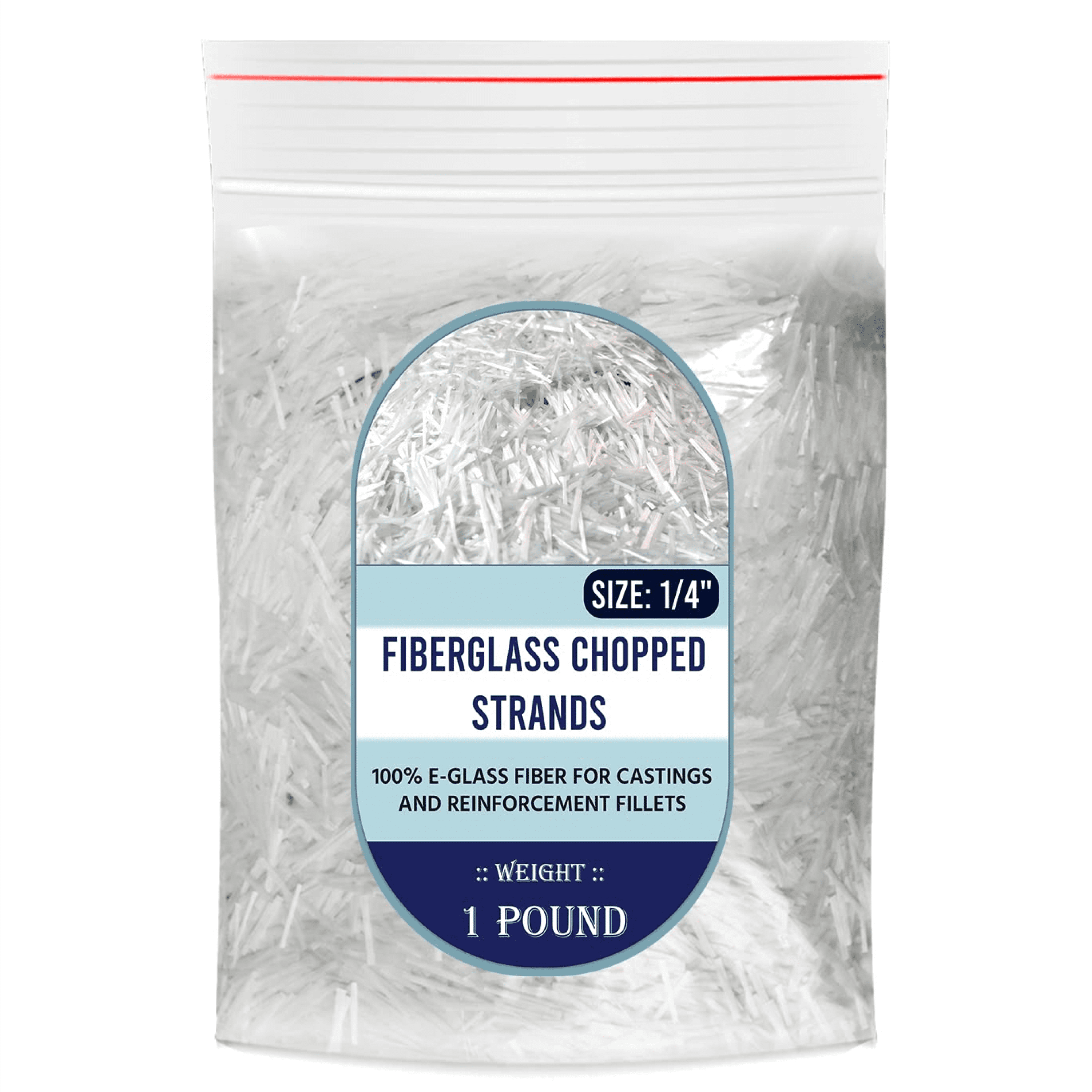 1 Pounds Chopped Fiberglass Strands 1/4" E-Glass Fibers - Resin Filler ...