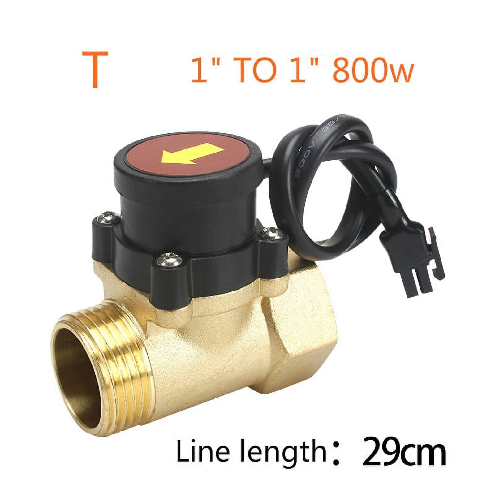 1" Practical Water switch Flow Sensor Male Thread Connector Circulation ...