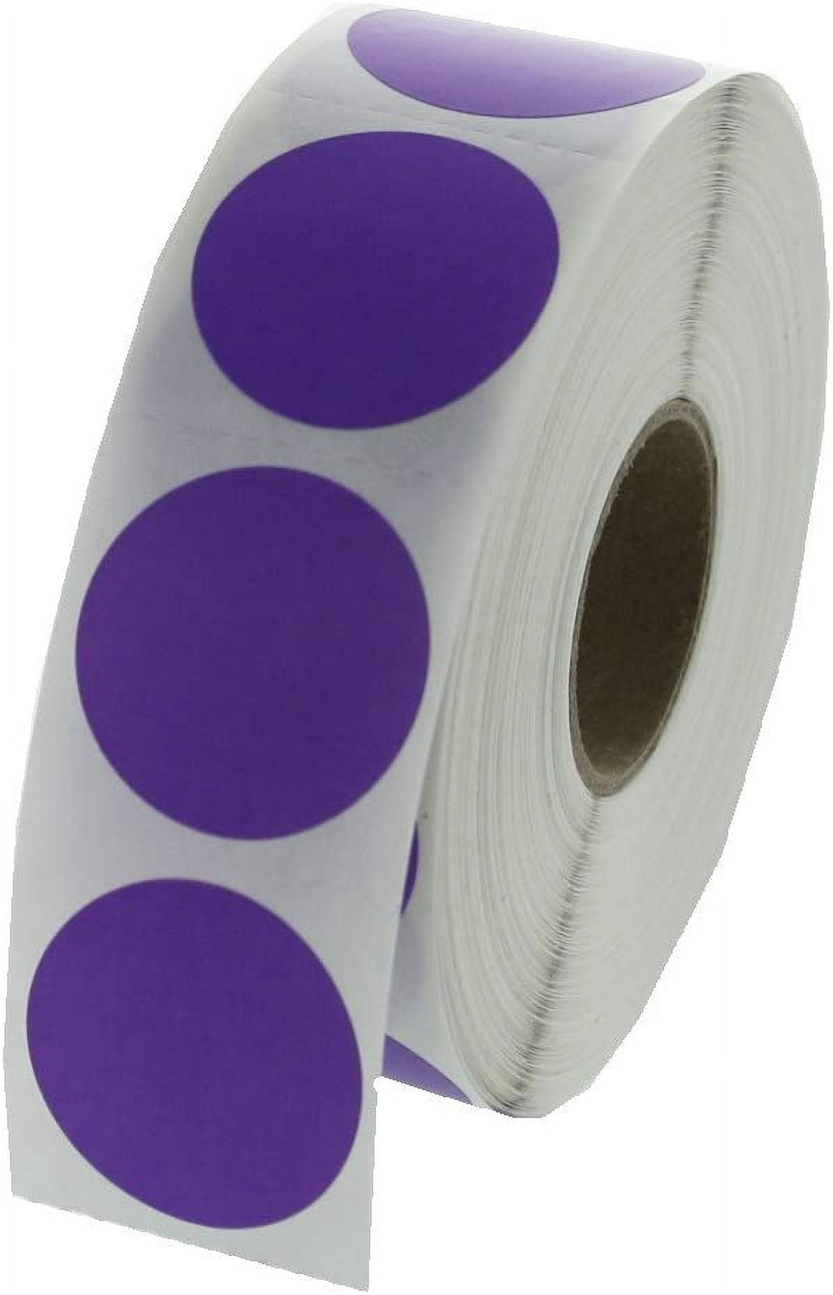 | 1" Purple Inventory Dot Labels - (1000 Stickers Per Roll) - Walmart.com