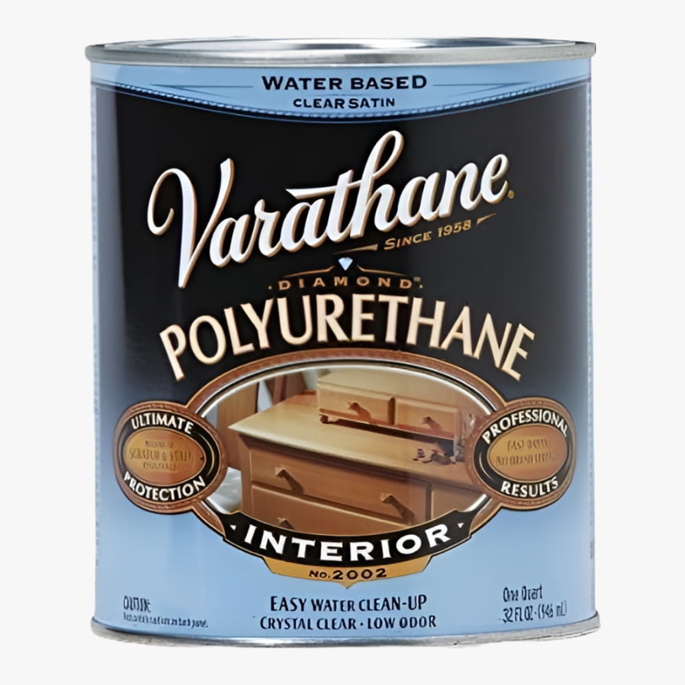 1 Qt Clear Satin Varathane Water-Based Interior Wood Polyurethane ...
