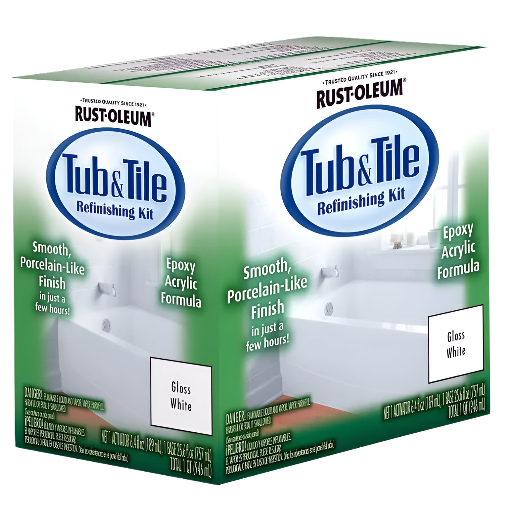 Rust-Oleum 1-Qt White Specialty Tub and Tile Refinishing Epoxy ...