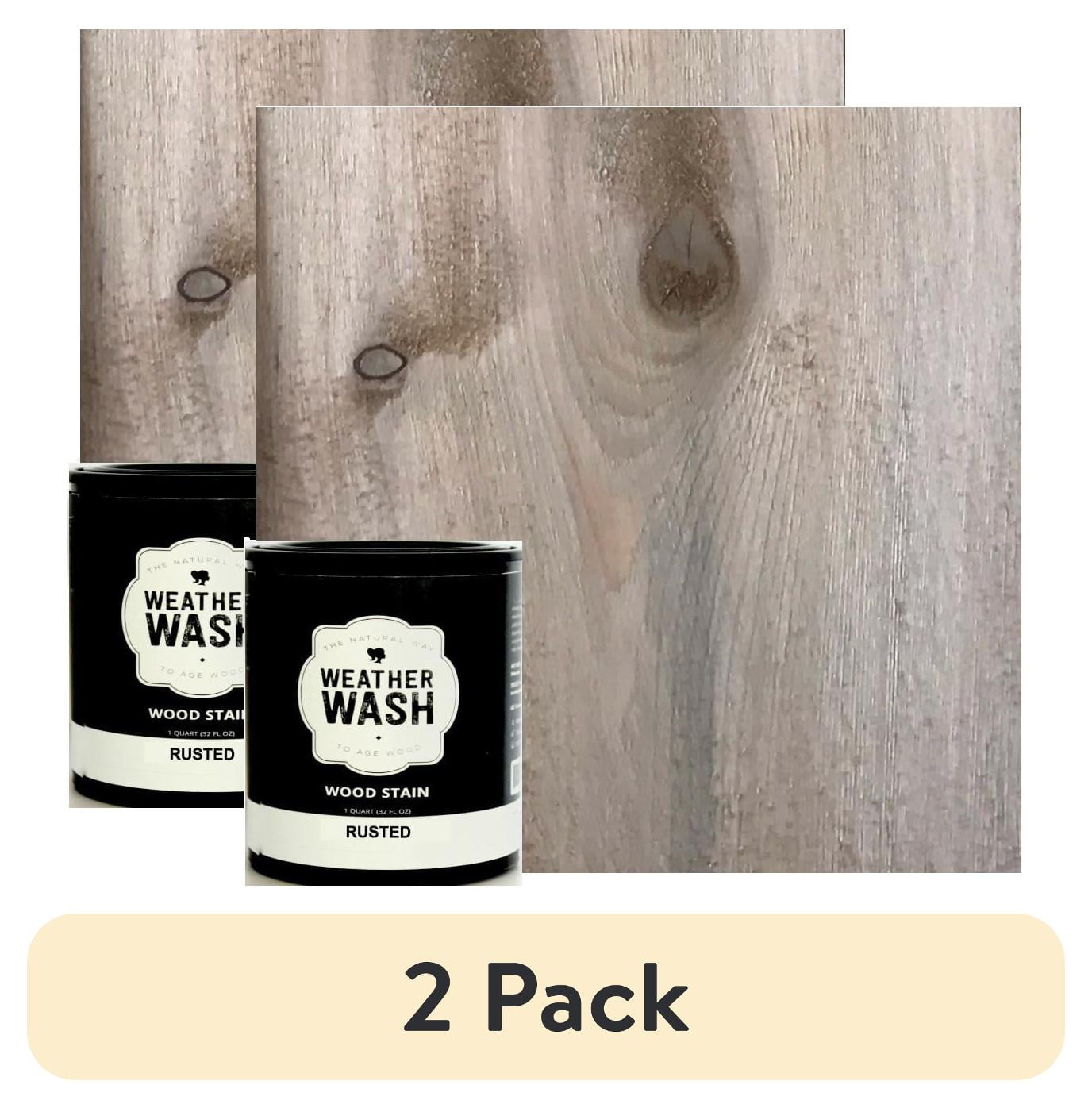 (2 pack) 1 Qt. Rusted Interior Weatherwash Water-Based Transparent ...