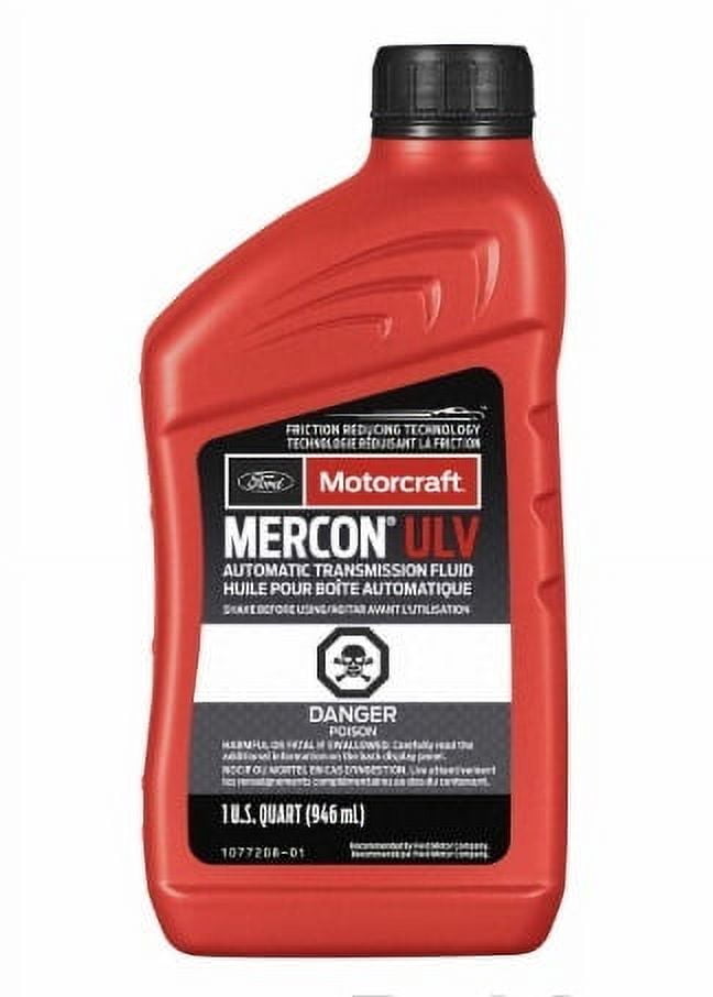 1 Quart Auto. Trans. Fluid ATF FORD MOTORCRAFT MERCON ULV MPN #XT-12 ...