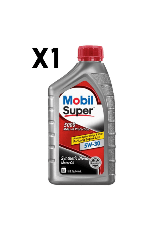 Mobil 1 5W-30 Synthetic Oil in Mobil 1 Oil - Walmart.com