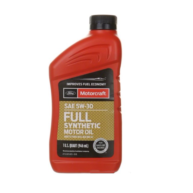1 Quart Engine Motor Oil OEM FORD MOTORCRAFT Full Synthetic SAE 5W-30 ...