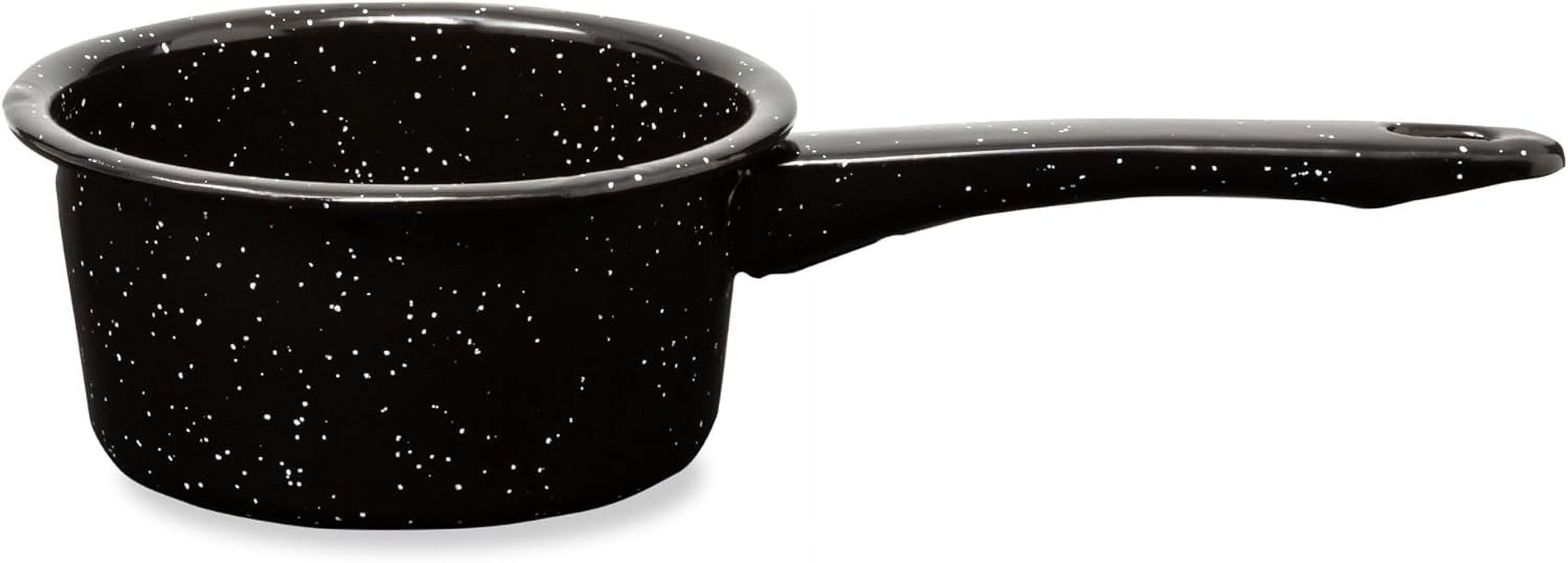 1 Quart Saucepan, Naturally Nonstick Sauce s, Speckled Enamel Cookware ...