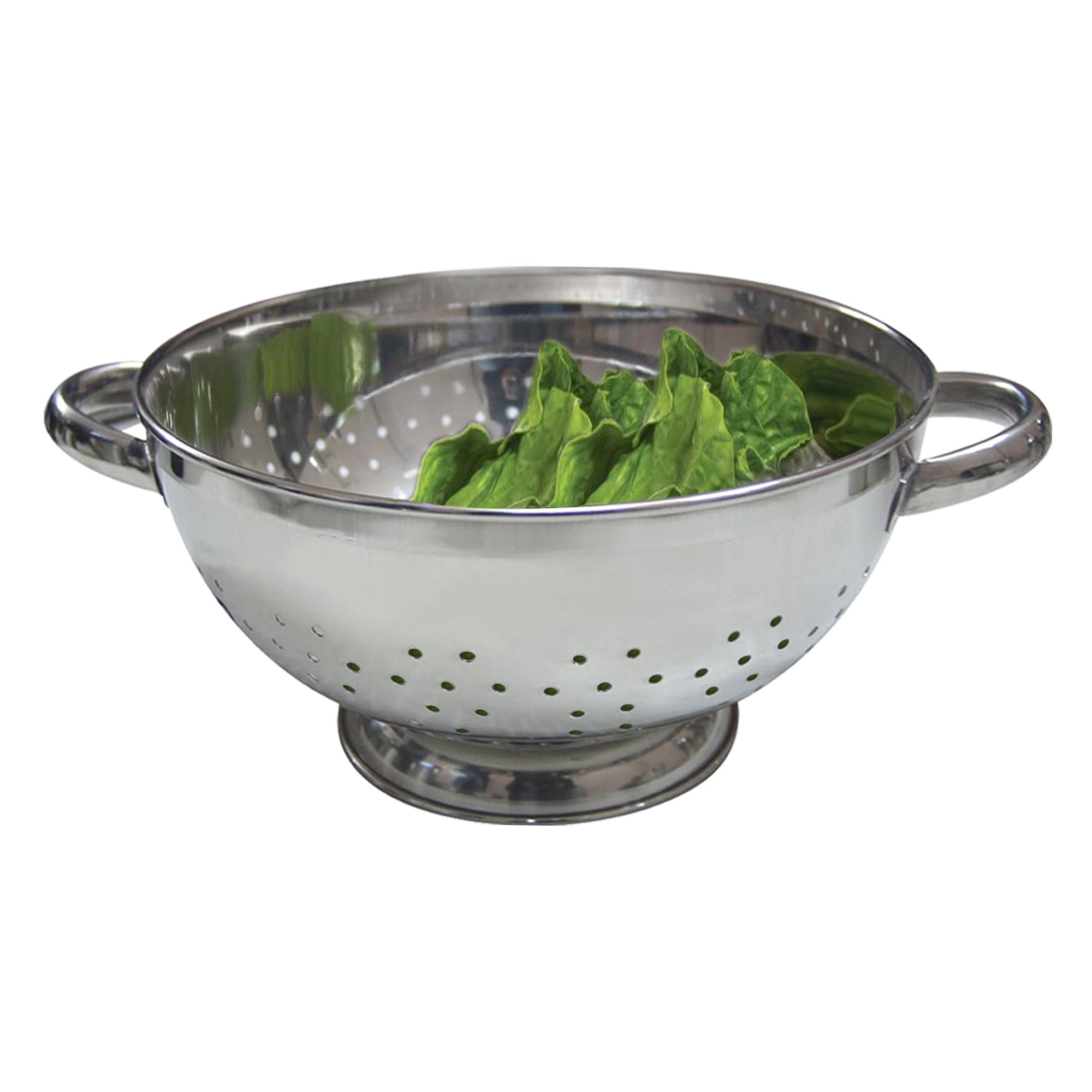 1-Quart Stainless Steel Colander - Professional Strainer with Heavy ...