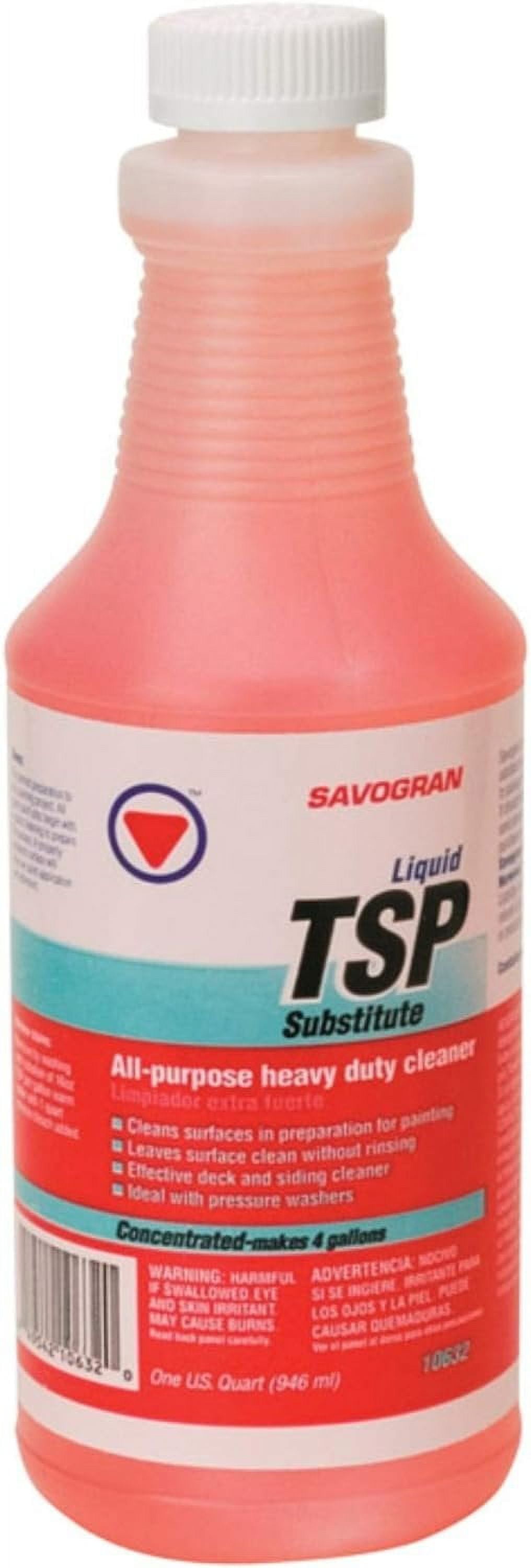 Savogran TSP Substitute Cleaner, Heavy Duty, All Purpose, 1 Quart ...