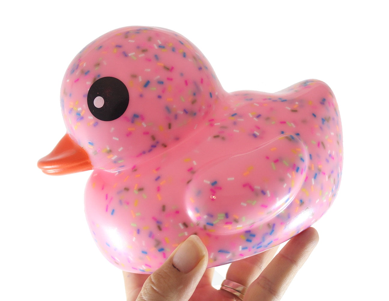 1 RANDOM COLOR Jumbo Ice Cream with Sprinkles Rubber Ducks - Rubber Ducky Duckies - Cute Novelty ...