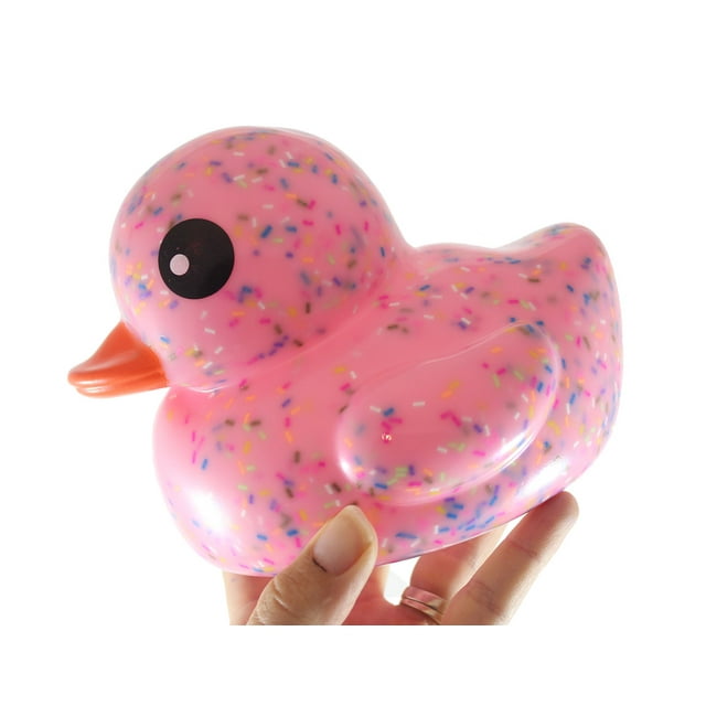 1 RANDOM COLOR Jumbo Ice Cream with Sprinkles Rubber Ducks - Rubber ...