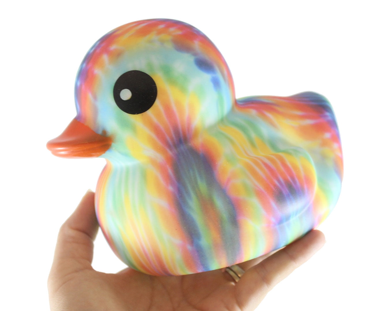 1 RANDOM COLOR Jumbo Tie Dye Rubber Ducks - Rubber Duckies - Cute ...