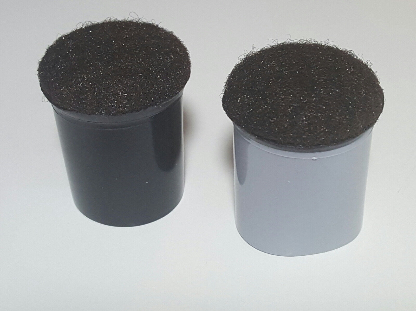 1" REPLACEMENT CHAIR TIPS WITH FELT 100/Pack Grey Sleeve or Black ...