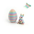 1* Rabbit Egg Set (Rainbow No.2) With Bunny Toy - Colorful Eggshell ...