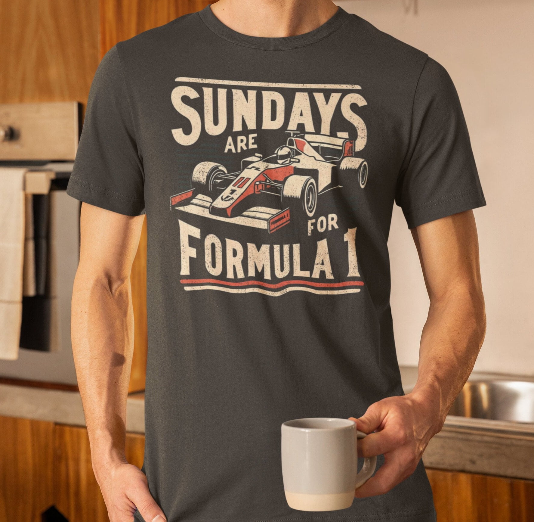 1 Racing T-Shirt - Sundays are for 1 - Retro F1 Graphic Tee - Classic ...