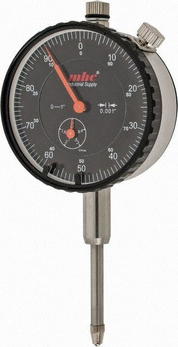 1" Range (0.001" Grad) Drop Dial Indicator w/ Revolution Counter, 2-9/ ...