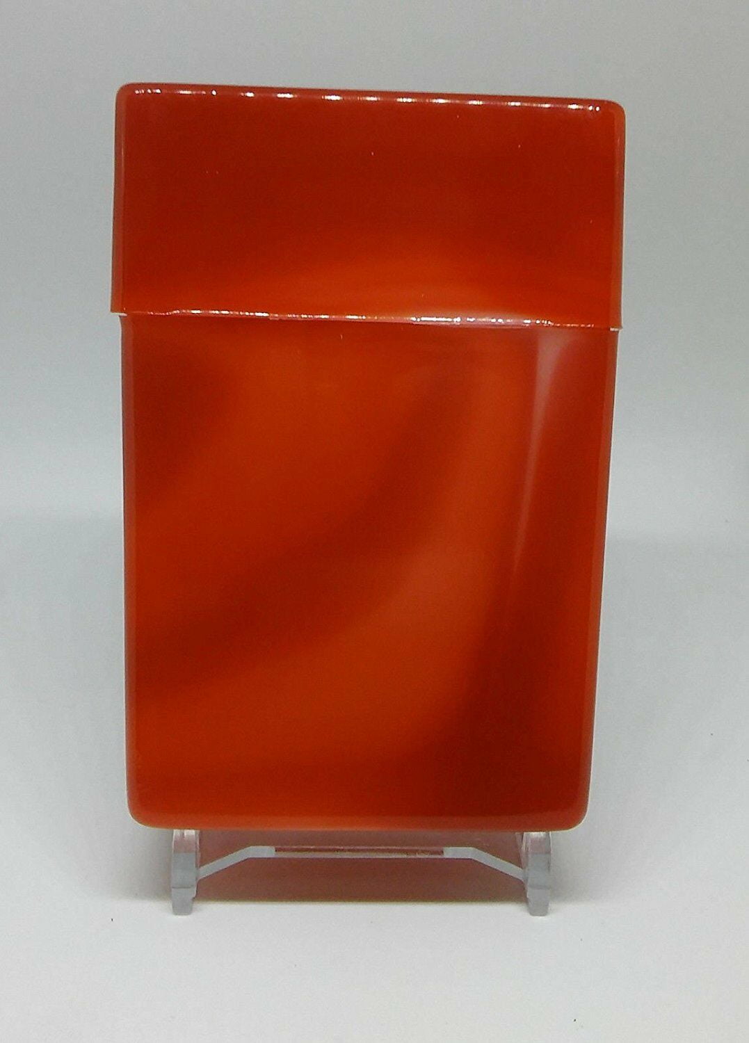 1 Red Crush-Proof Plastic Flip Top Hinged Lid Cigarette Case for King ...