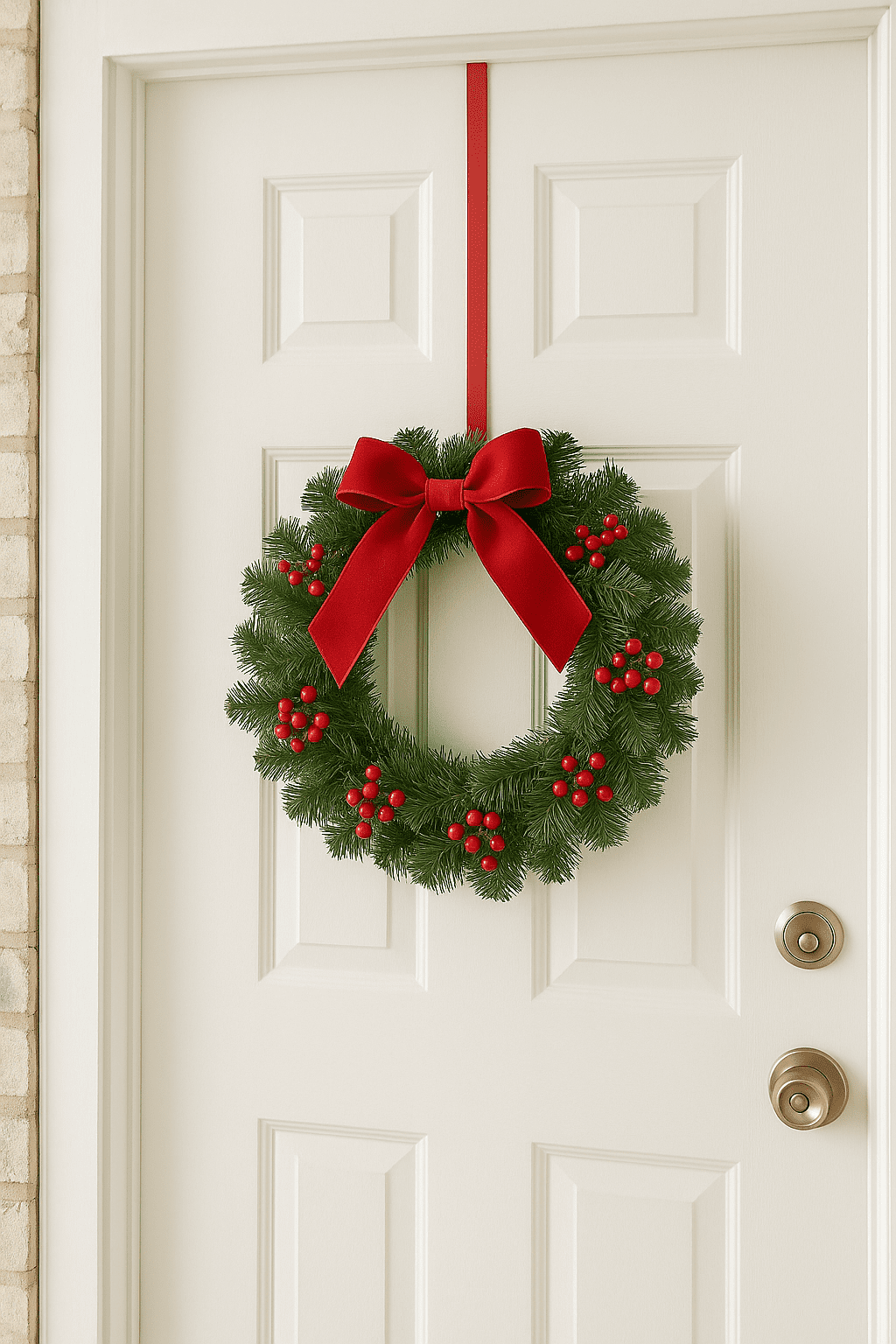 1 Red Metal Wreath Hanger for Doors - Walmart.com