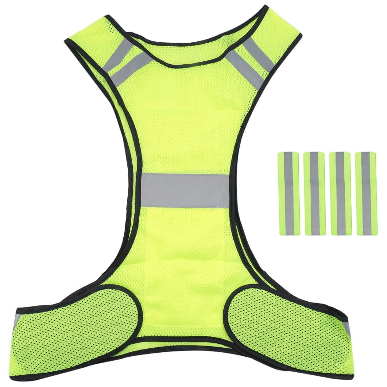 1 * Reflective vest 4 * Reflective sleeve-green - Walmart.com
