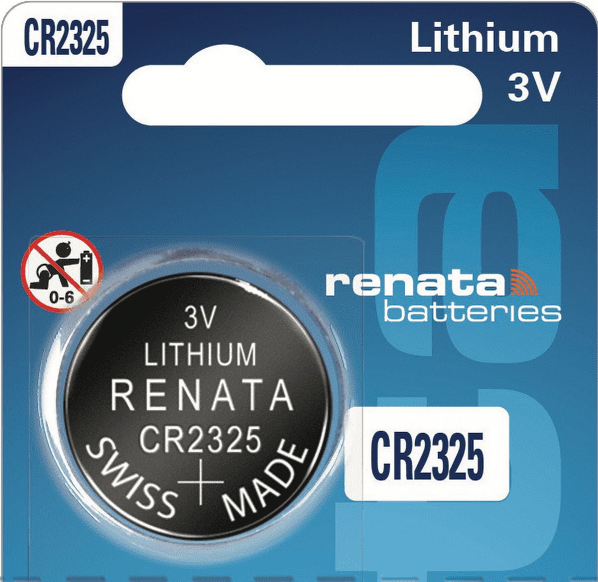1 Renata CR2325 3 Volt Lithium Coin Cell Battery - Walmart.com