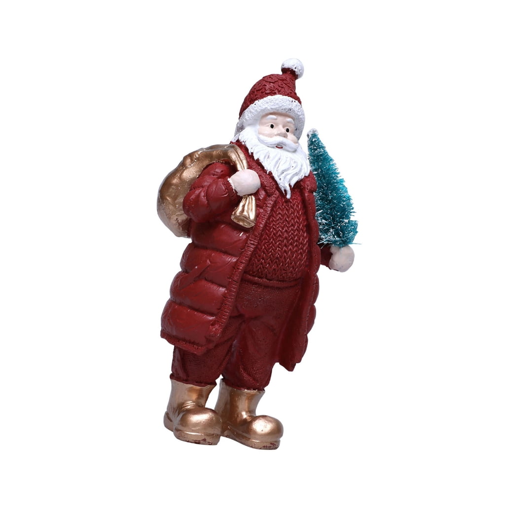 1. Resin Santa Statue Christmas Figurine Holiday Table Centerpiece ...