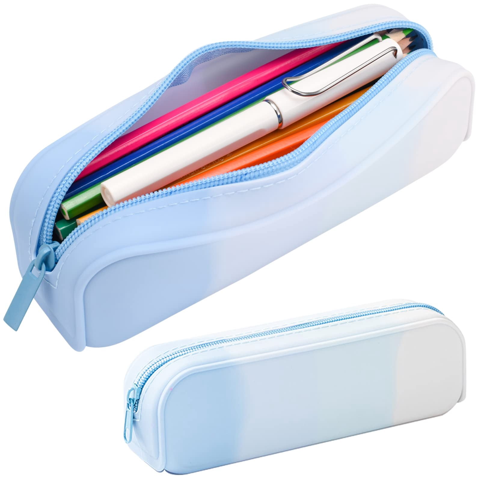 Under $1 Reusable Pencil Bag, Silicone Pencil Case - Lightweight ...
