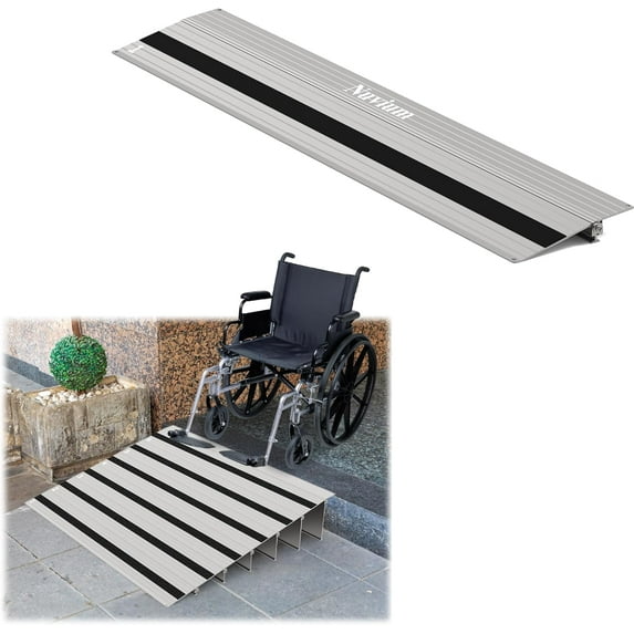 1" Rise Door Threshold Ramp with Updated Fixable Screws, Stable ...