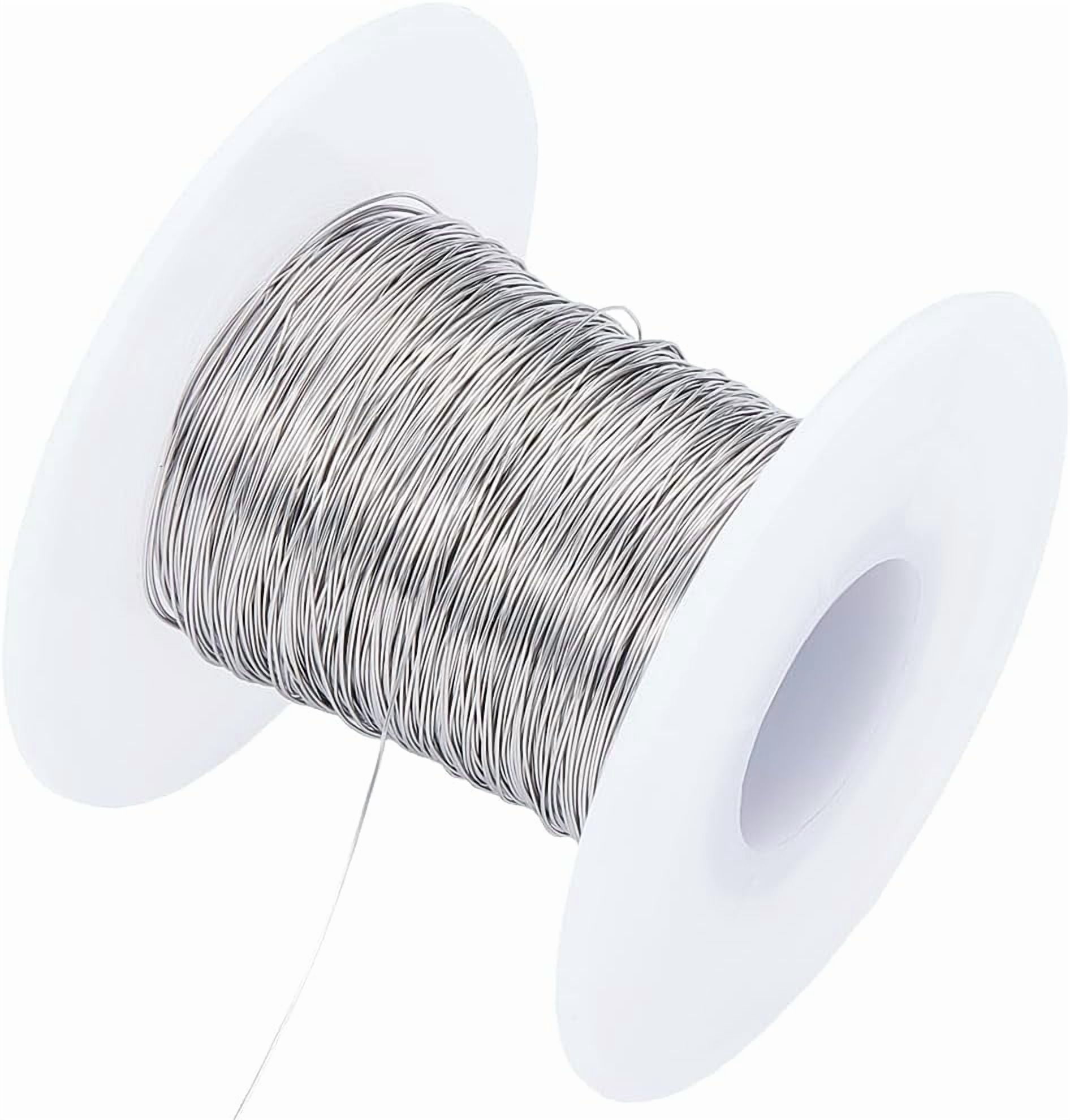 1 Roll 0.3mm 28 Gauge Stainless Steel Craft Wire 328 Feet 100m Craft ...
