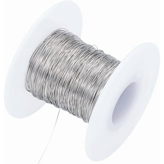 1 Roll 0.3mm 28 Gauge Stainless Steel Craft Wire 328 Feet 100m Craft ...