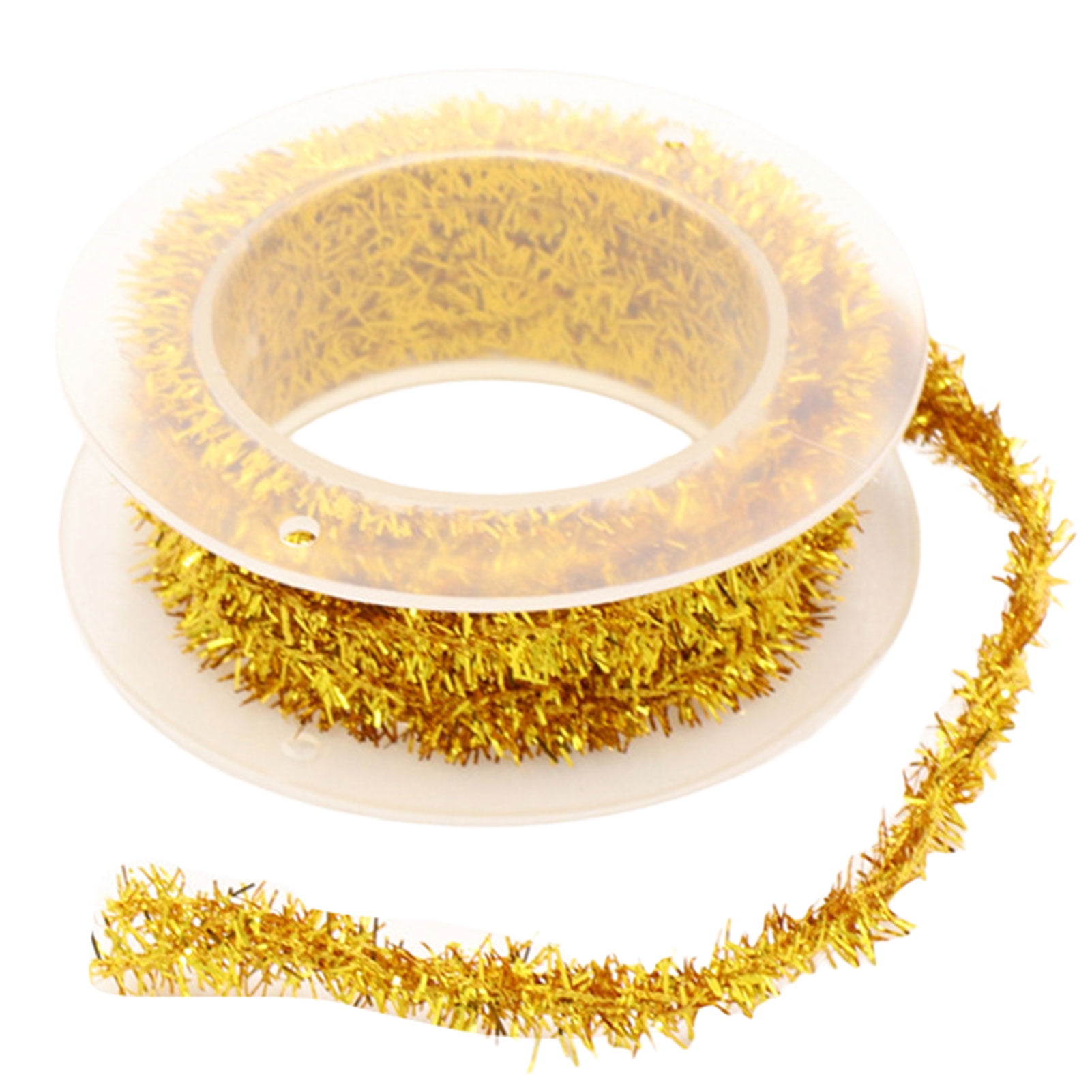 1 Roll 1.5m Christmas Tinsel Garland Soft Flexible Iron Wire Colorful ...