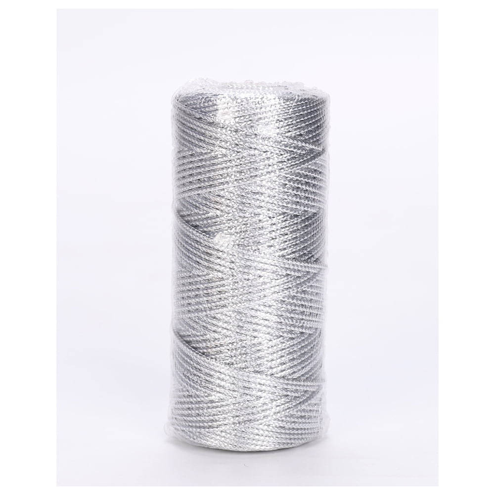 1 Roll 1.5mm Gold Silver Cord Rope 16 Strands Non-stretch Gift Packing ...