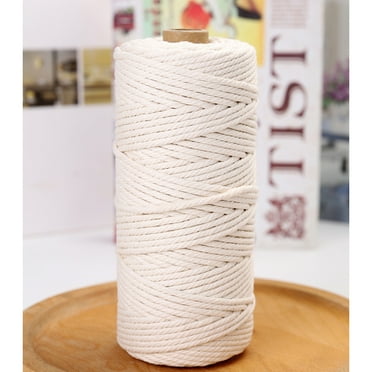 Blue 100% Cotton Cord Rope for Macrame 3mm Natural and Colored Craft ...