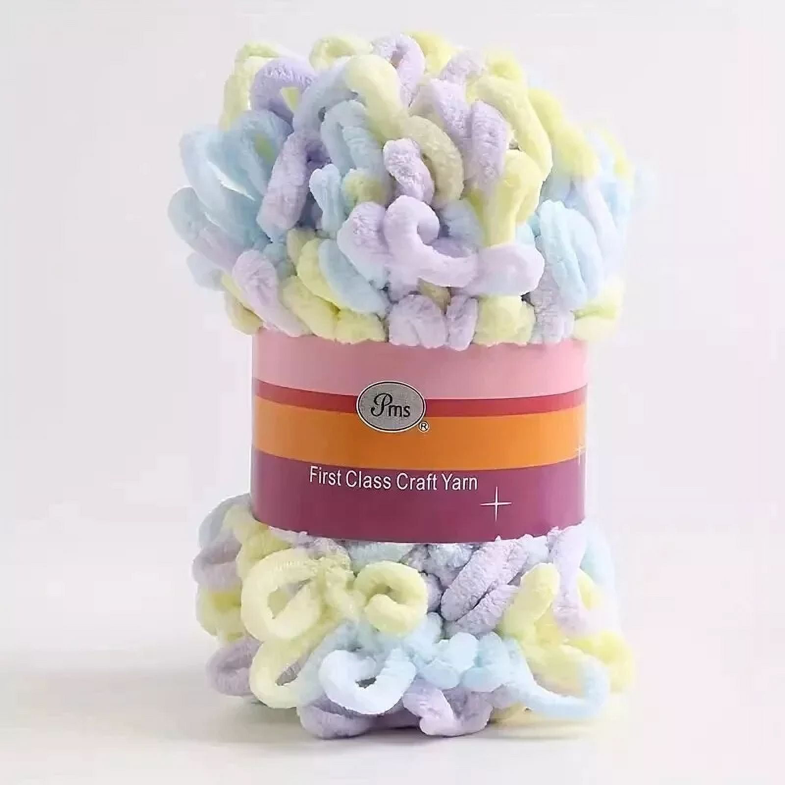 1 Roll 100g Finger Blanket Yarns Puffy Loop Yarn Soft Crochet Yarns ...