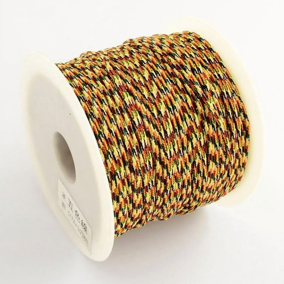 1 Roll 109.36 Yards(100m) 1.5mm Nylon Cord Bead Thread Stringing Materials for DIY Bracelets ...