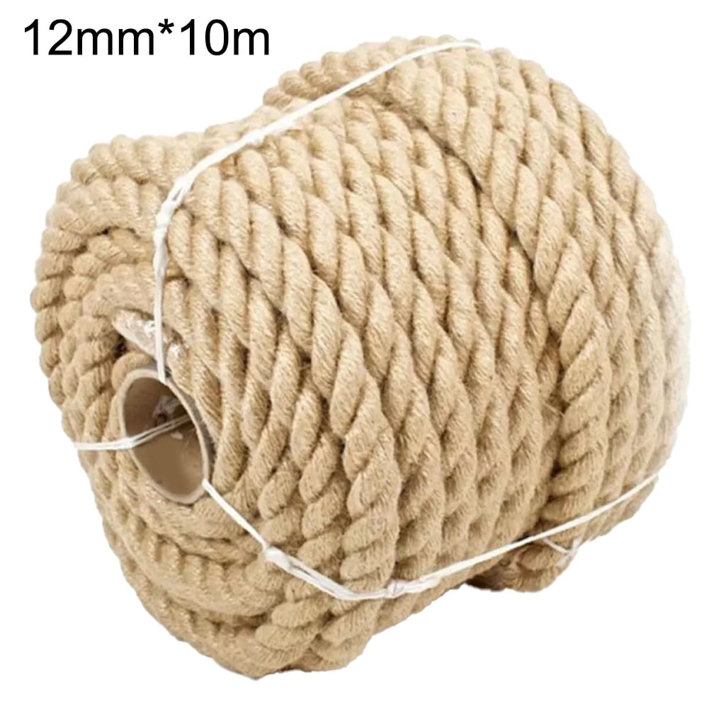 1 Roll 10M Natural Jute Rope Diy 12Mm Jute Rope Classic Brown Color ...