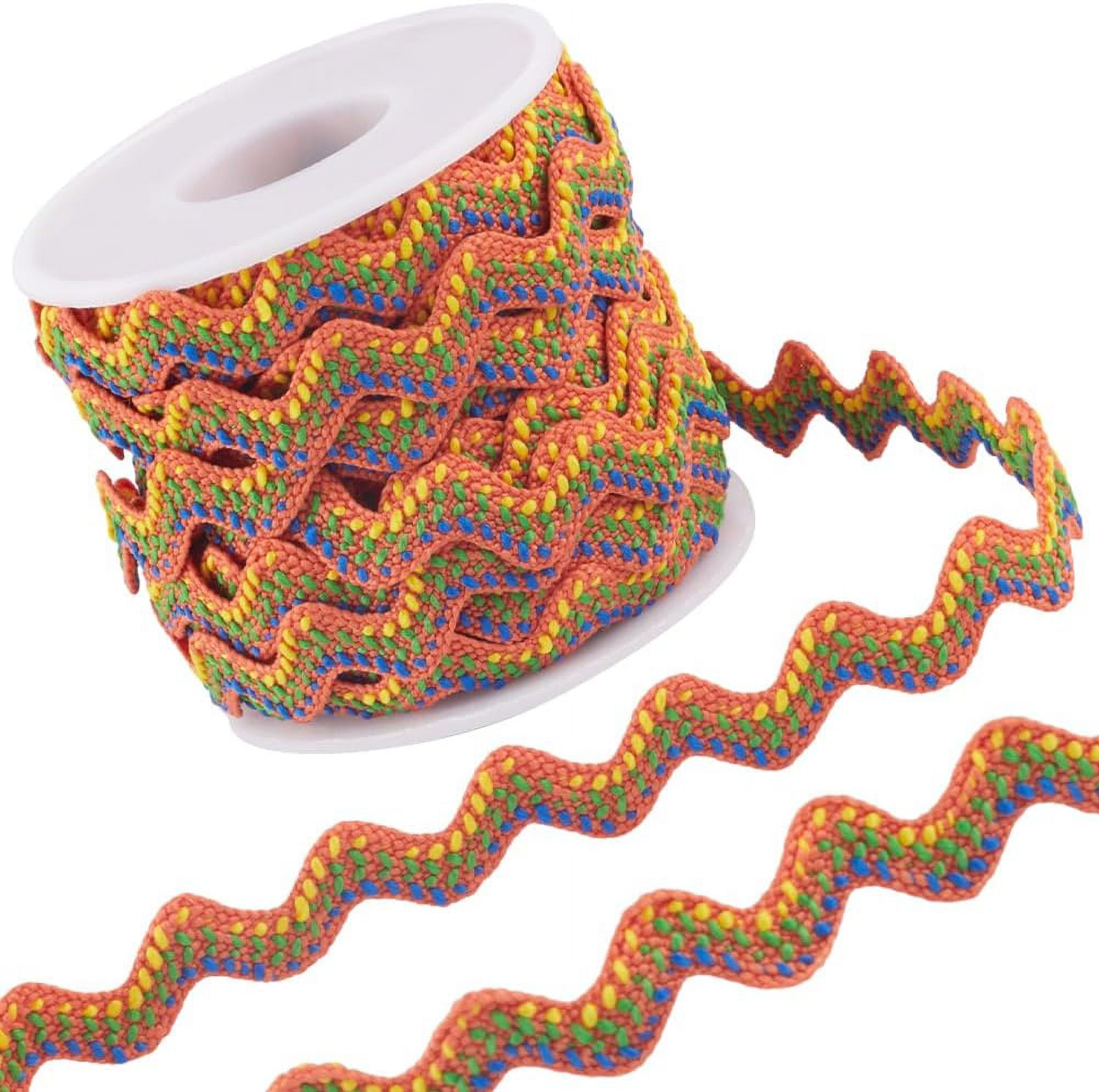 1 Roll 10Yds Sandy Brown RIC Rac Trim Ribbon Wave Sewing Bending Fringe ...