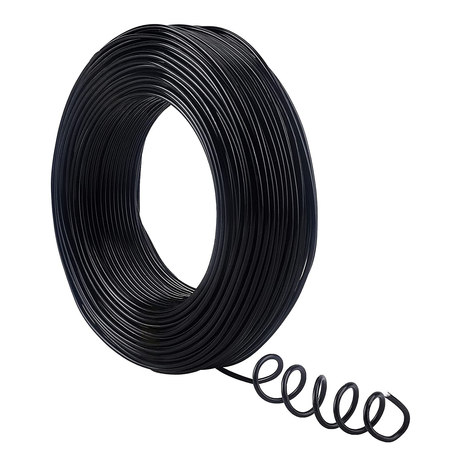 1 Roll 12 Gauge Aluminum Wire 55m Black Aluminum Modelling Craft Wire ...