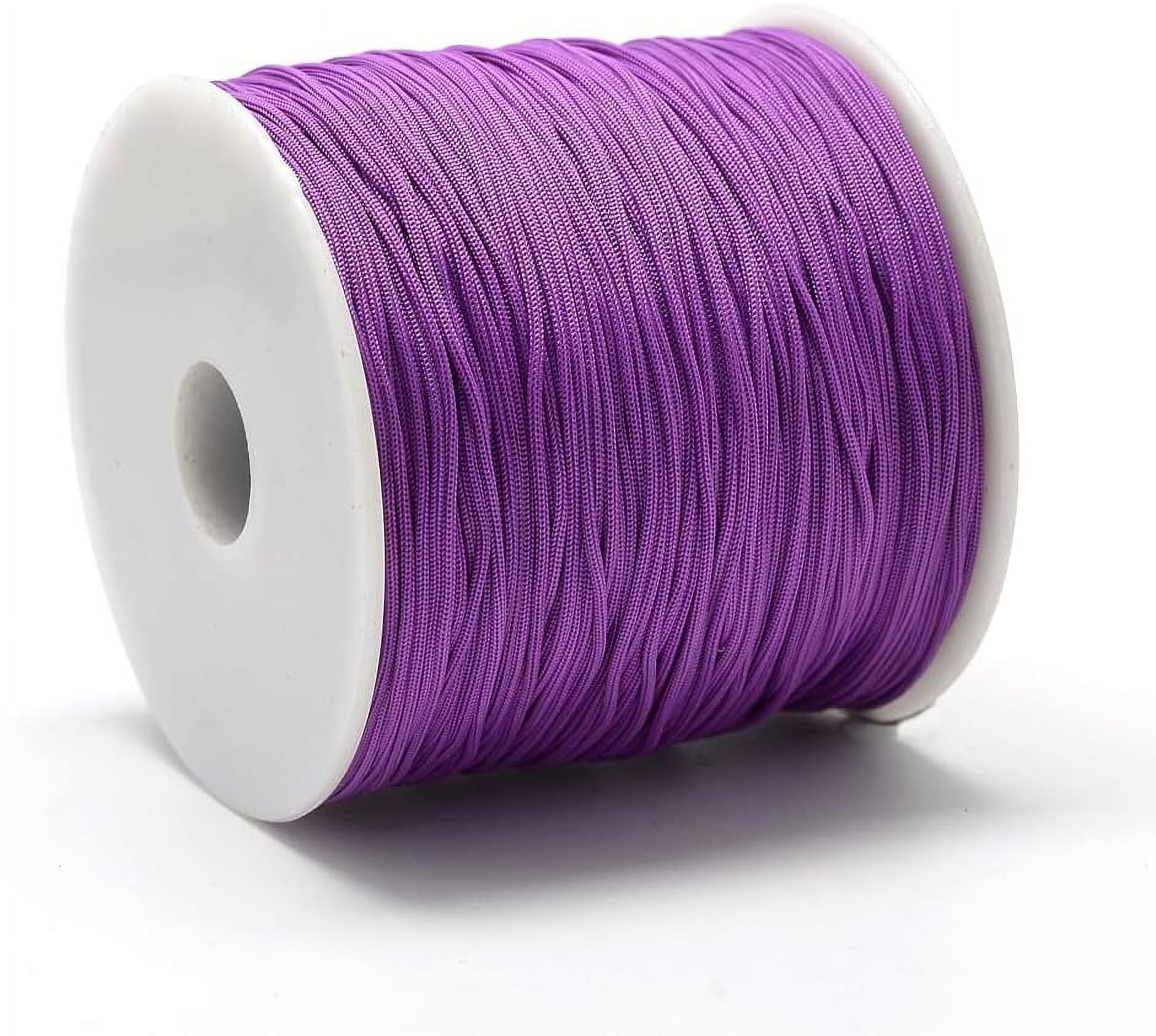 1 Roll 131.23~142.16 Yards(120~130m) 0.8mm Polyester Cords Bead Thread ...