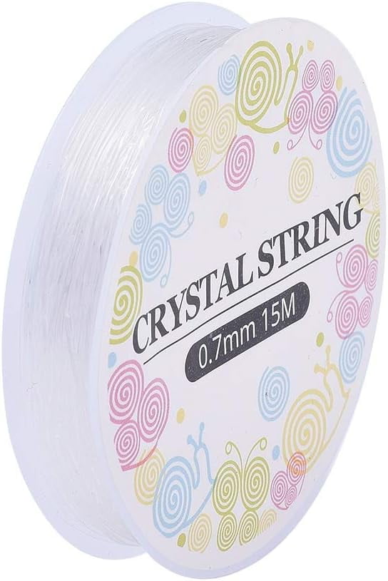 1 Roll 16.4 Yards(15m) 0.7mm Elastic Thread Bead Thread Elastic Thread ...