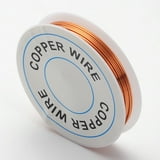 1 Roll 2.8m 0.8mm Bare Copper Wire Red Copper Color Copper Wire Copper ...