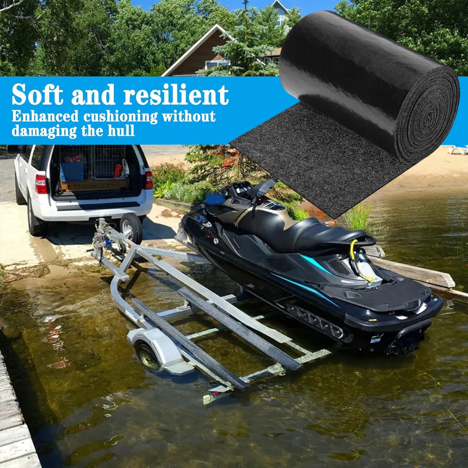 1 Roll 20 30CMx6M Boat Trailer Bunk Carpet Carpet Bunk Padding Carpet ...