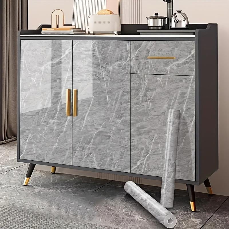 1 Roll of 23.62IN*196.85IN Marble backsplash wallpaper Pattern Self ...