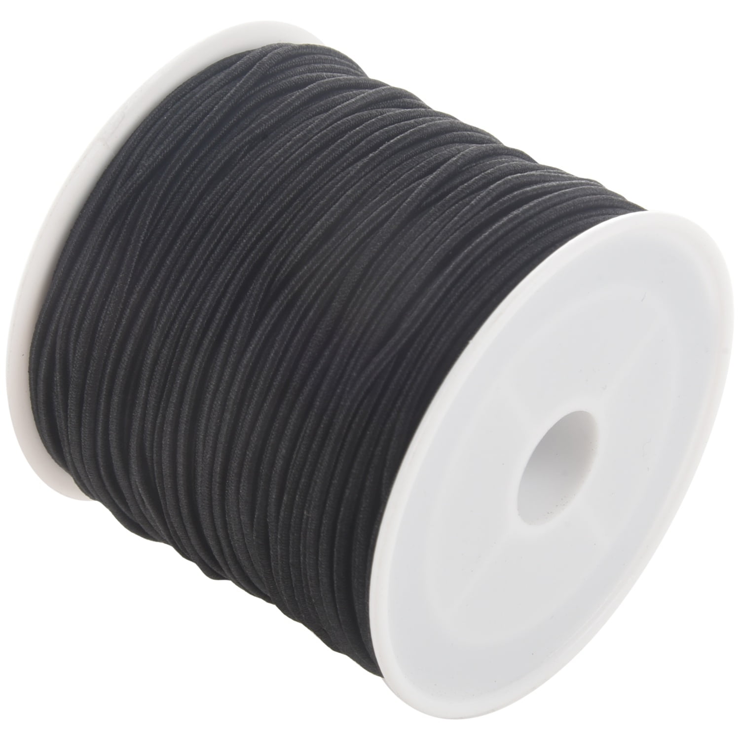1 Roll 24m Long Black Round Elastic Beading Thread Cord 1mm - Walmart.com