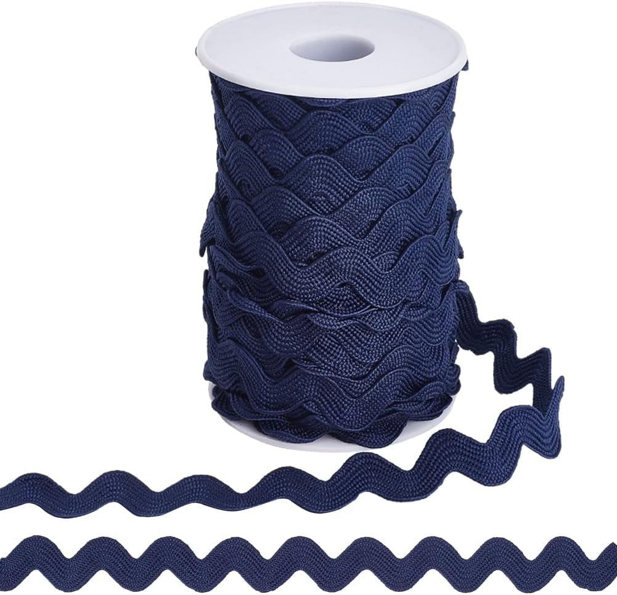 1 Roll 25 Yards RIC Rac Trim Ribbon 0.4 inch/10mm Rick Rack Wave Sewing ...
