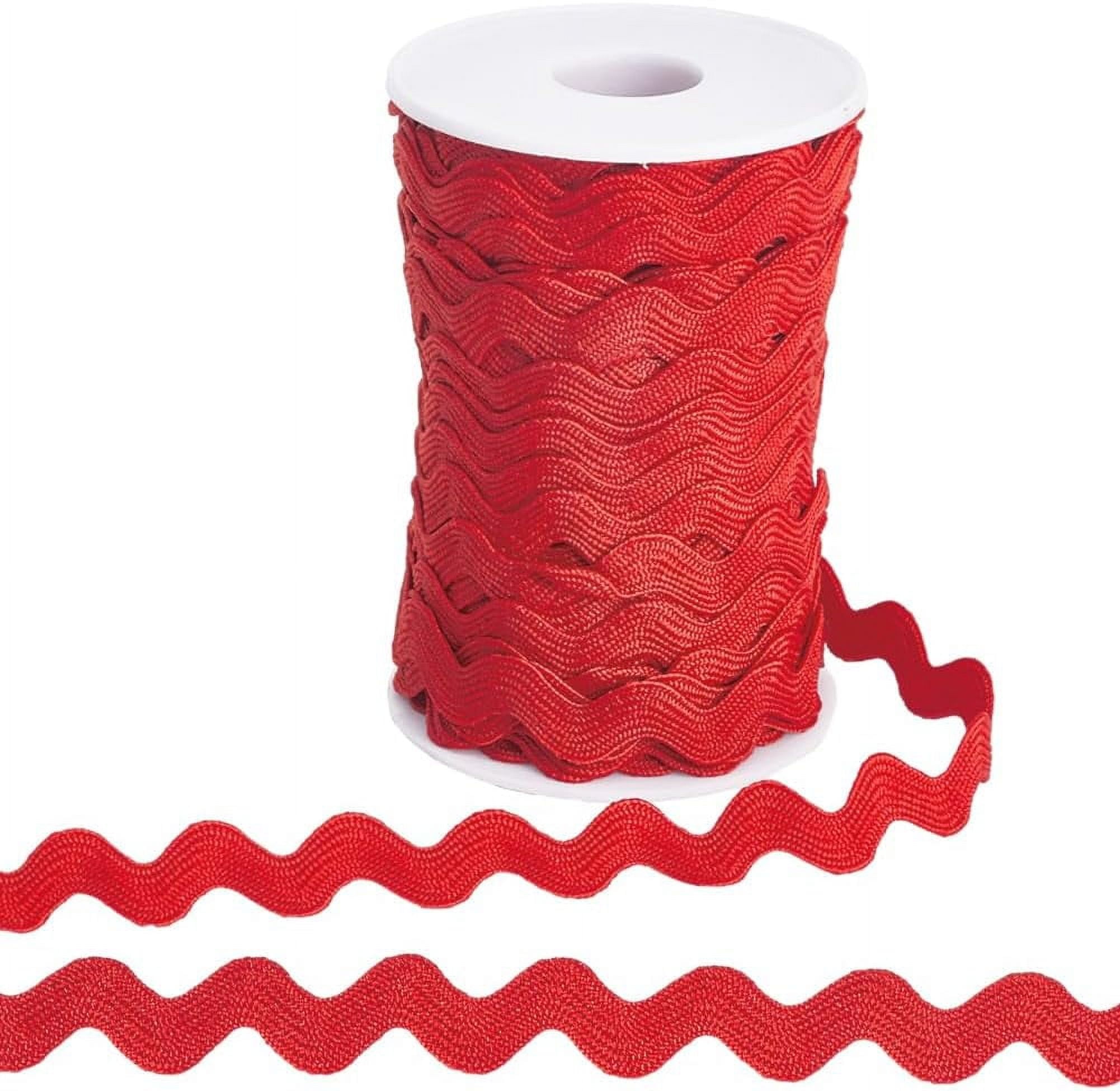 1 Roll 25 Yards RIC Rac Trim Ribbon 0.4 inch/10mm Rick Rack Wave Sewing ...