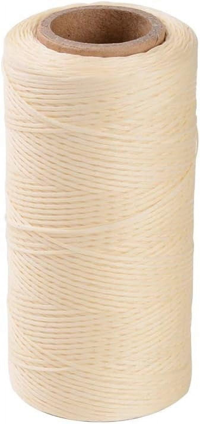 1 Roll 280 Yards Flat Waxed Polyester Cord 1mm Leather Sewing Thread ...