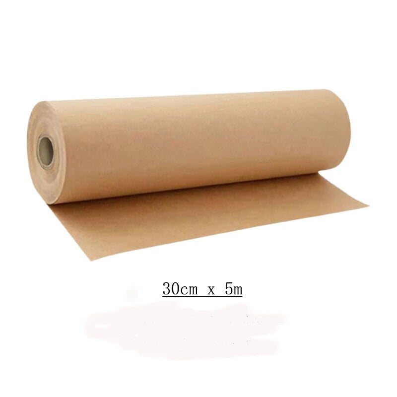 1 Roll 30cm x 1/2/3m of Kraft Paper Roll for Gift Wrapping Moving ...
