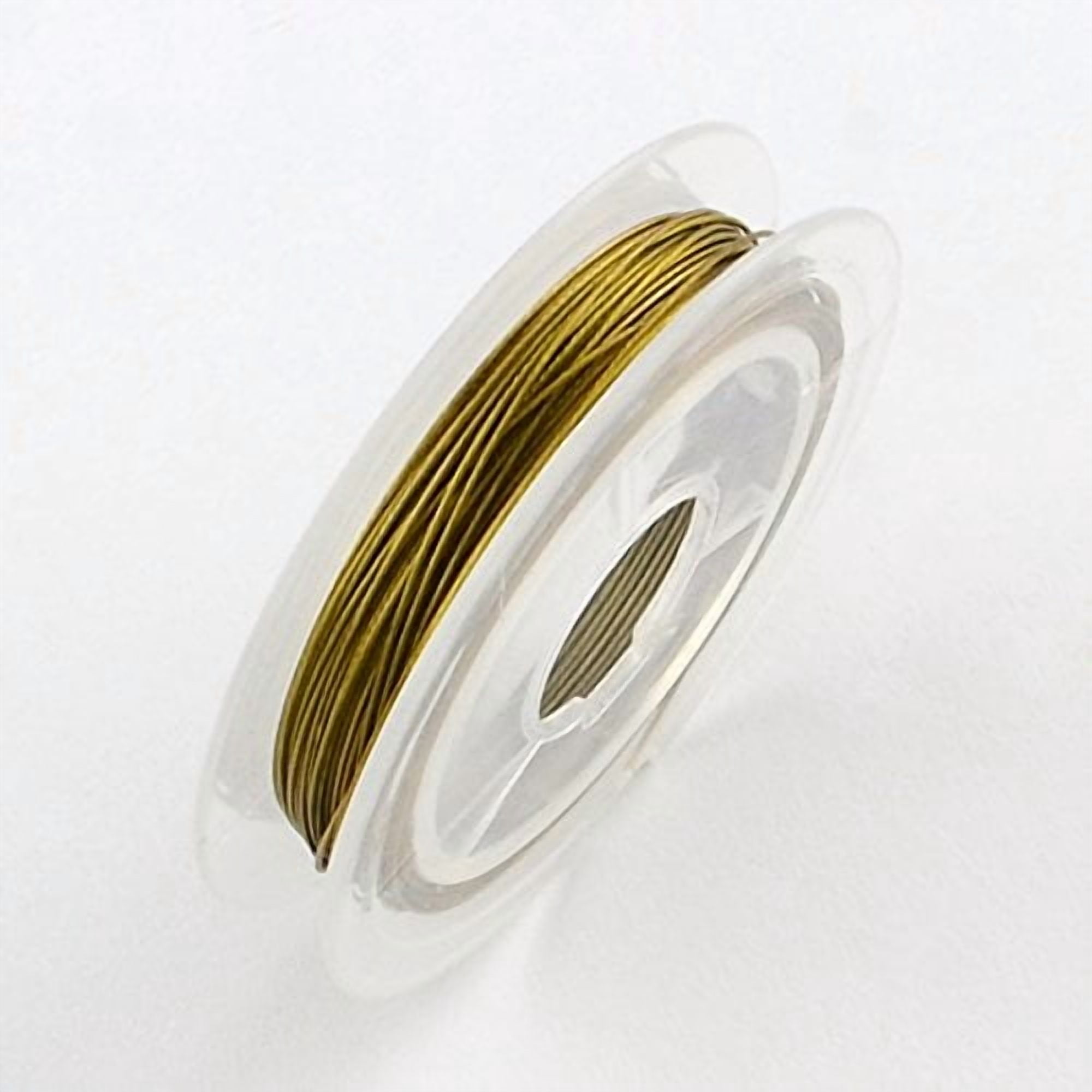 1 Roll 32.8 Feet(10m) 0.45mm Tiger Tail Wire Nylon-Coated Stainless Steel Stringing Materials ...