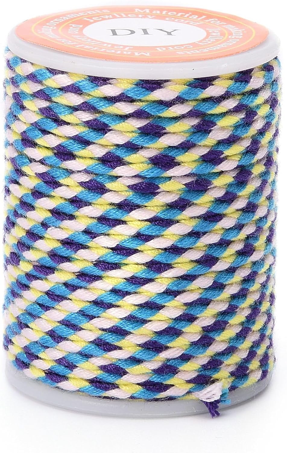 1 Roll 4-Ply Polycotton Cord Handmade Macrame Cotton Rope for String ...